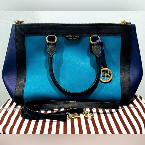 henri bendel | Bags | Henri Bendel W57th Tri Color Satchel W Strap ...